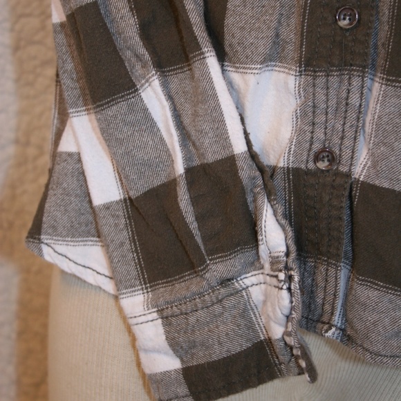 Ashley By 26 International | Tops | Ashley Green Flannel Lg | Poshmark